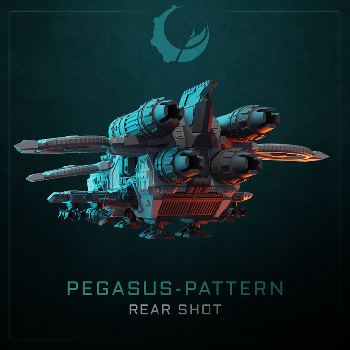 3D Printable Pegasus-Pattern Heavy Gunship by Maelstrom Designworks
